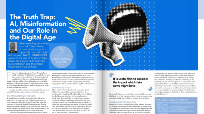 From the Mag: The Truth Trap: AI, Misinformation and Our Role in the ...